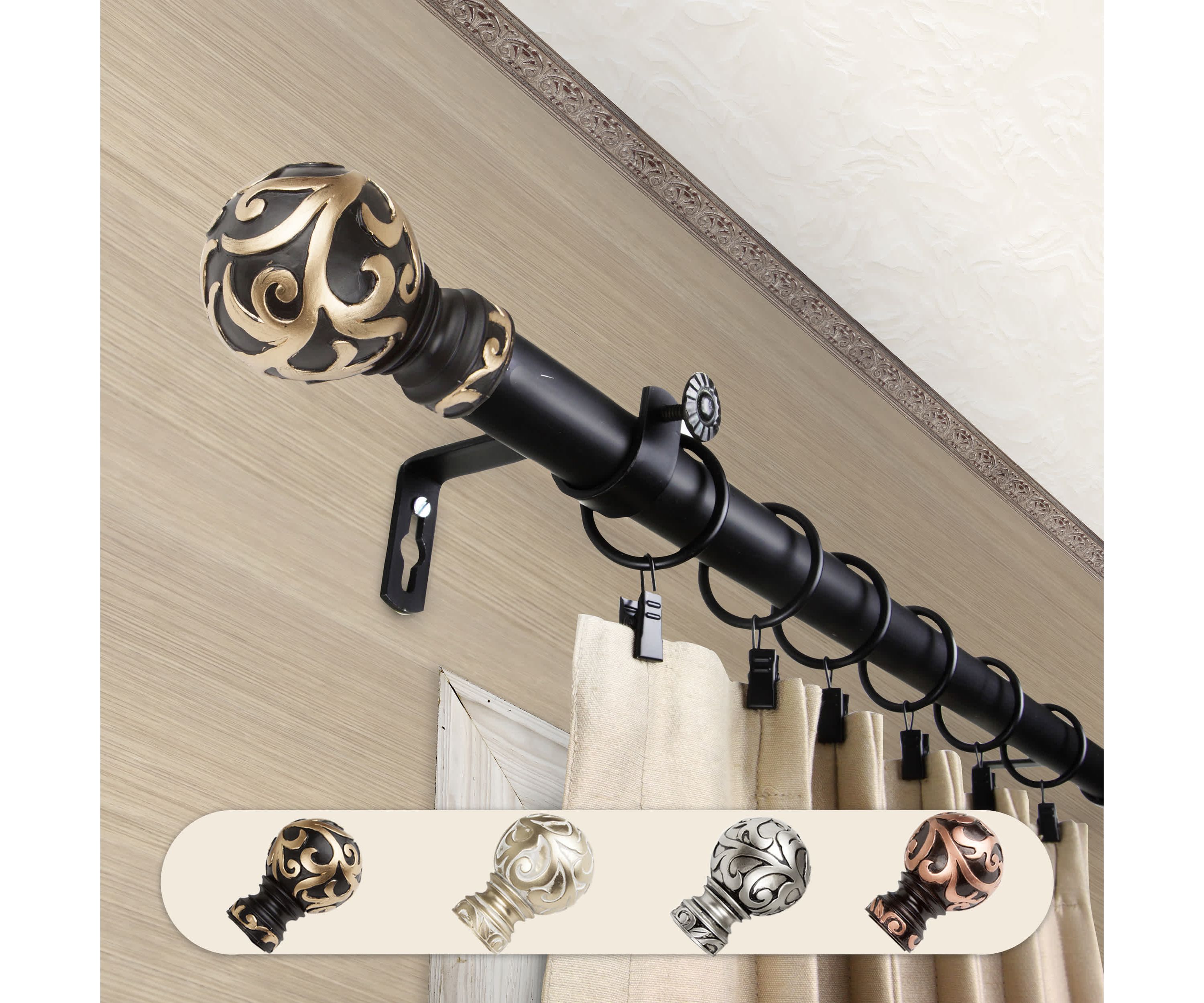 Rod Desyne Cypress 1 in Curtain Rod | Belk