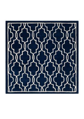 Safavieh Chatham Dark Blue/Ivory 5-ft. x 5-ft. Area Rug | belk