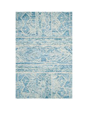 Safavieh Dallas Shag Light Blue/Ivory Area Rug | belk