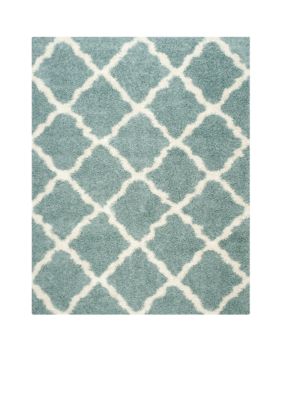 Safavieh Dallas Shag Light Blue/Ivory Area Rug | belk