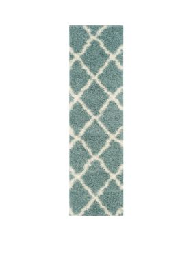 Safavieh Dallas Shag Light Blue/Ivory Area Rug | belk