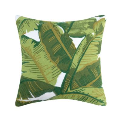 Levtex Home Hummingbird Grove Crewel Leaf Pillow 18x18 | belk