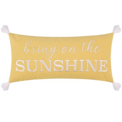 Levtex Home Sol Stripe Patch Sunshine Pillow | belk