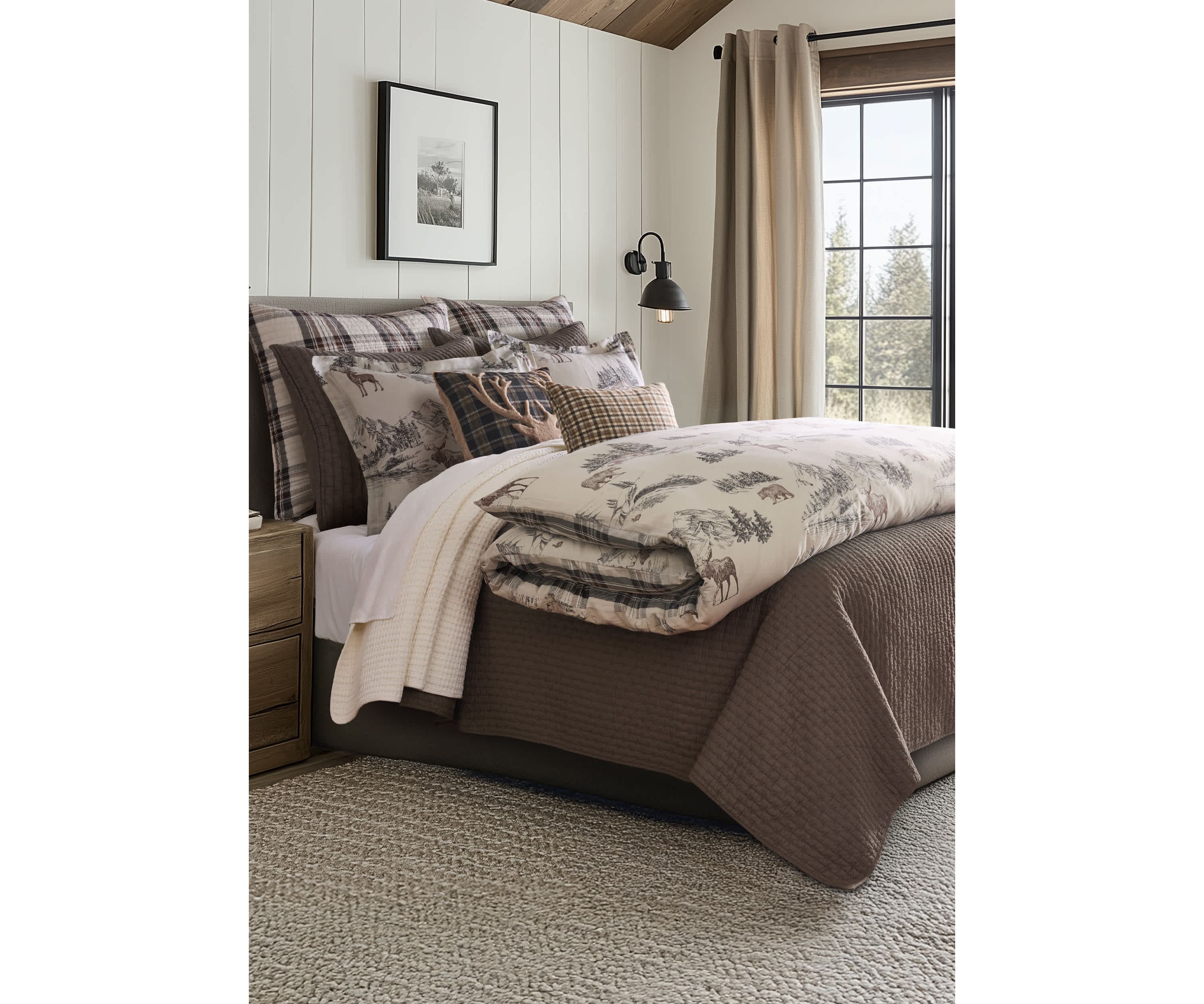 Levtex Home Lodge Toile Duvet Cover Set | Belk