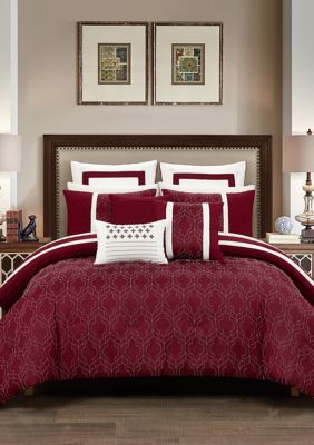 Sweet Home Collection 8 Piece Bed In A Bag Pintuck Comforter Sheet Bed ...