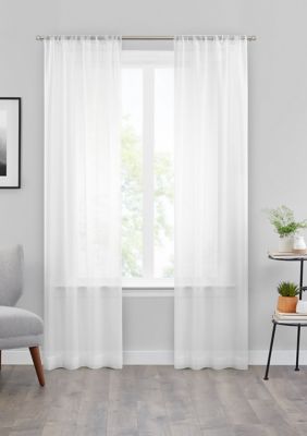 Vue Textured Voile Sheer Window 6 Pack Panels | Belk