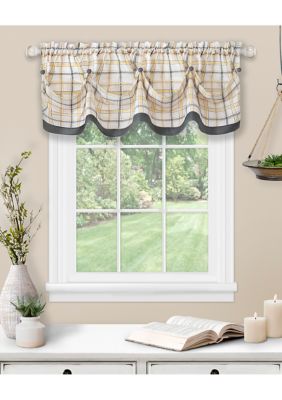 Achim Tattersall Tuck Valance with Buttons | Belk