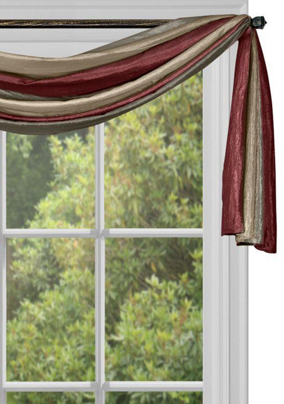 Achim Ombré Window Curtain Scarf | Belk