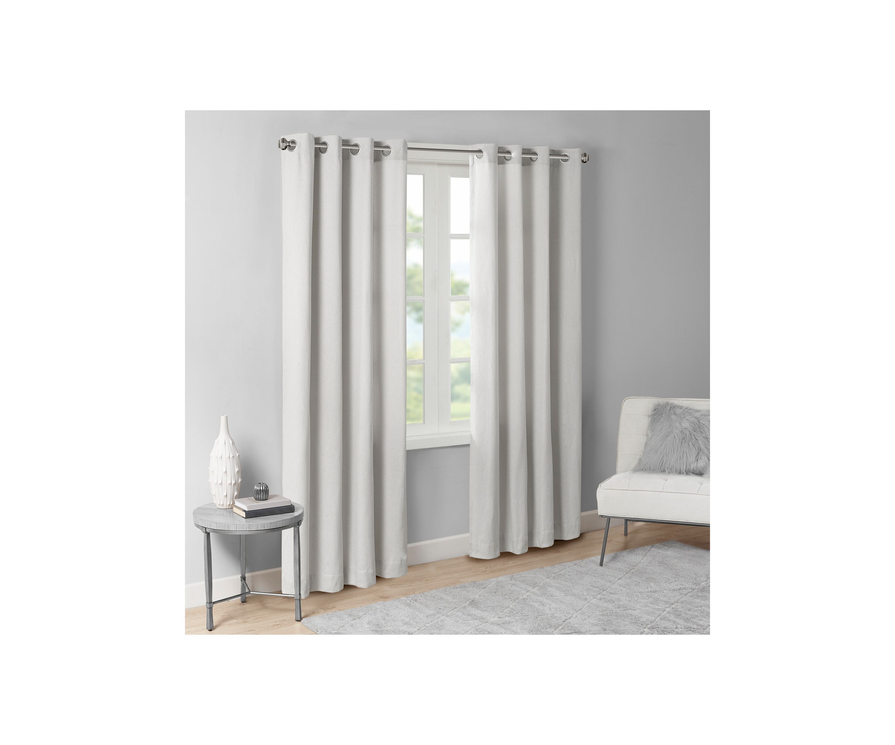 Madison Park Englewood Solid Piece Dyed Grommet Top Window Panel | Belk