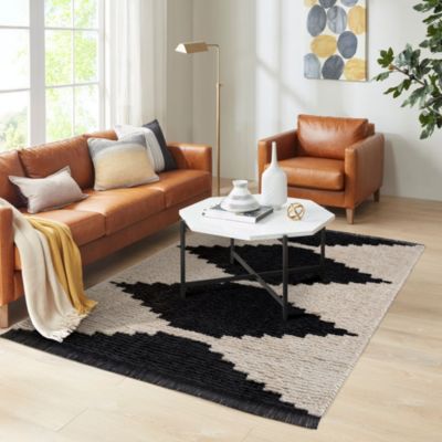 Madison Park Amanda Black & Ivory Modern Area Rug | belk