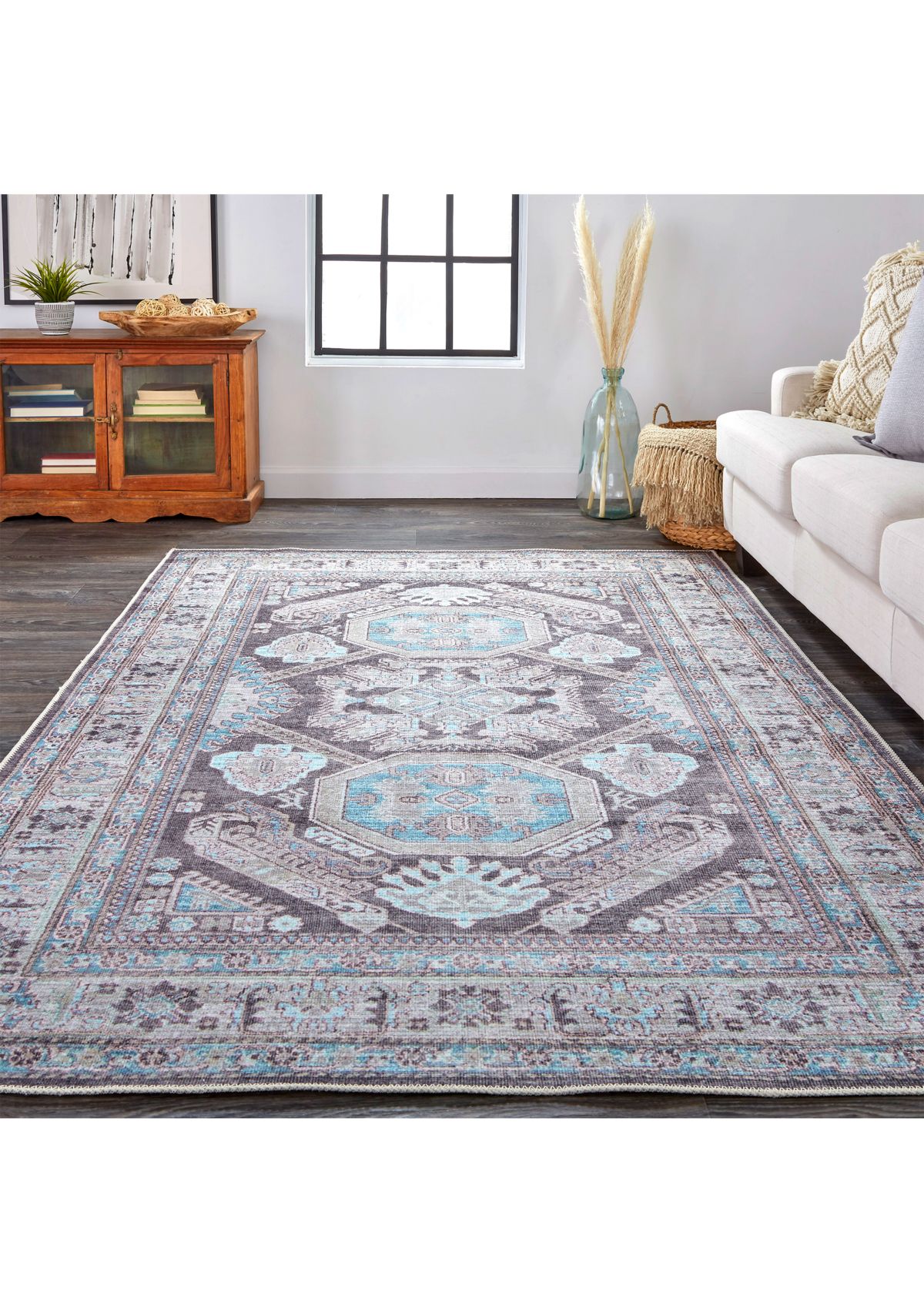 Weave & Wander Prescott Transitional Medallion Area Rug | Belk