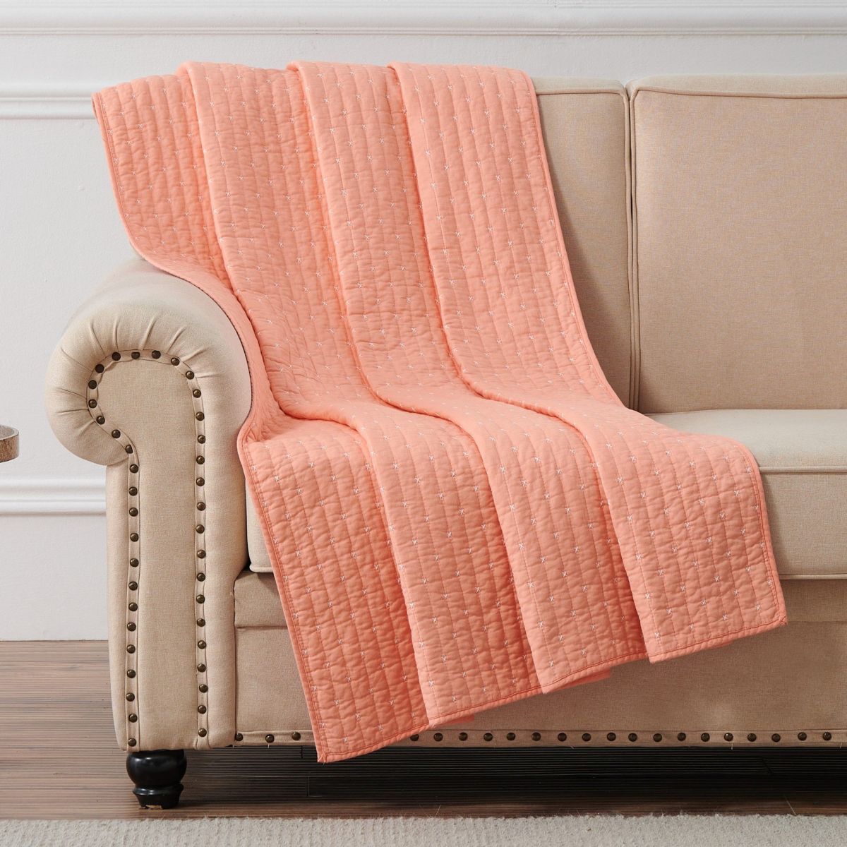 Greenland Home Fashions Monterrey Coral Throw | Belk