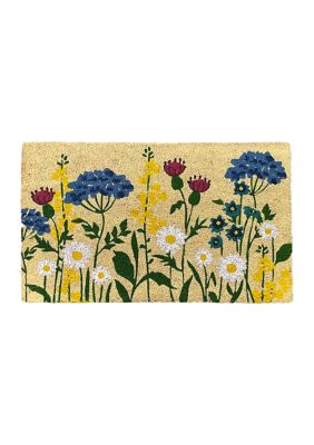 Lang Flower Garden Rubber Backed Coir Door Mat | belk