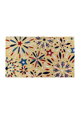 Lang Fireworks Rubber Backed Coir Door Mat | belk