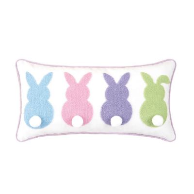 C&F Home Tufted Spring Easter Bunny Rabbit Bum With 3D Tails Accent ...