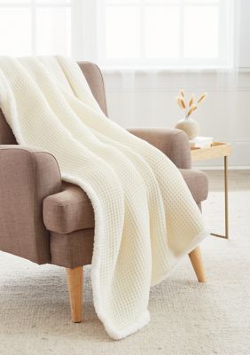Ardour Waffle Weave Berber Throw Blanket | belk