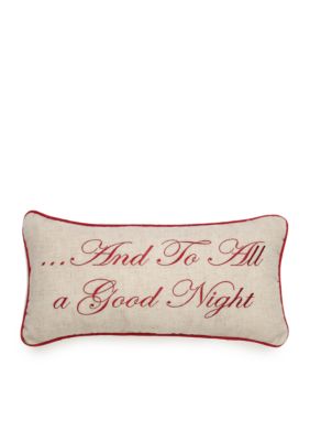 C&F Pinewood Grove Goodnight Square Pillow 10-in. x 19-in. | belk