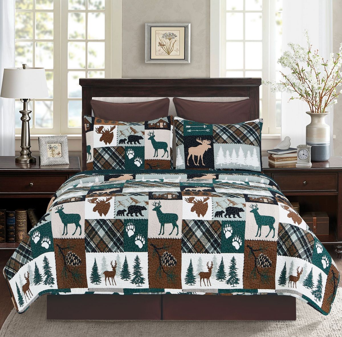 C&F Home Fletcher Forest F/Q Quilt Set | Belk