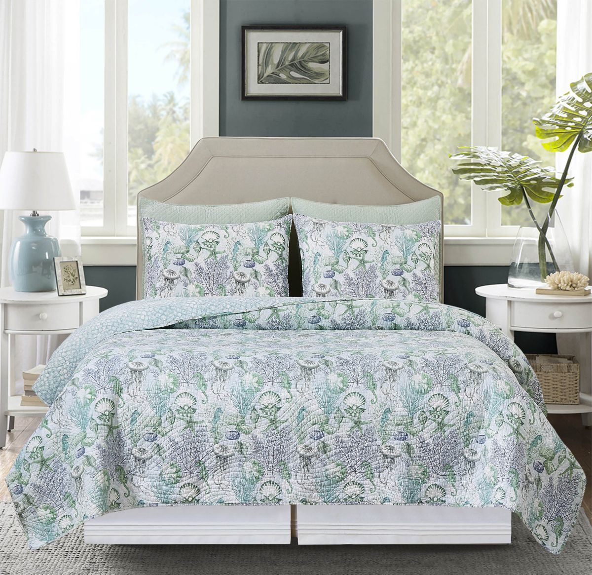 C&F Home Shoreline Waters Full/Queen 3-Piece Quilt Set | Belk