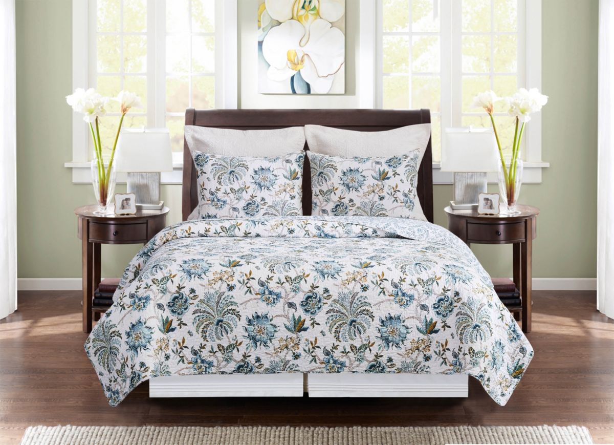 C&F Home Braganza Teal Full/Queen 3-Piece Quilt Set | Belk