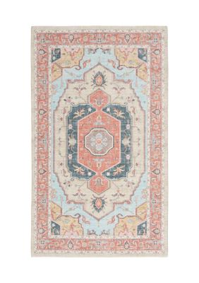 57 Grand by Nicole Curtis Ethan Red & Blue Accent Rug | belk