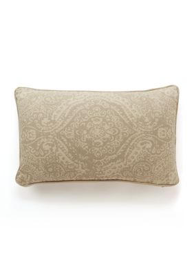 Magaschoni Home Linen and Velvet Back Pillow | belk