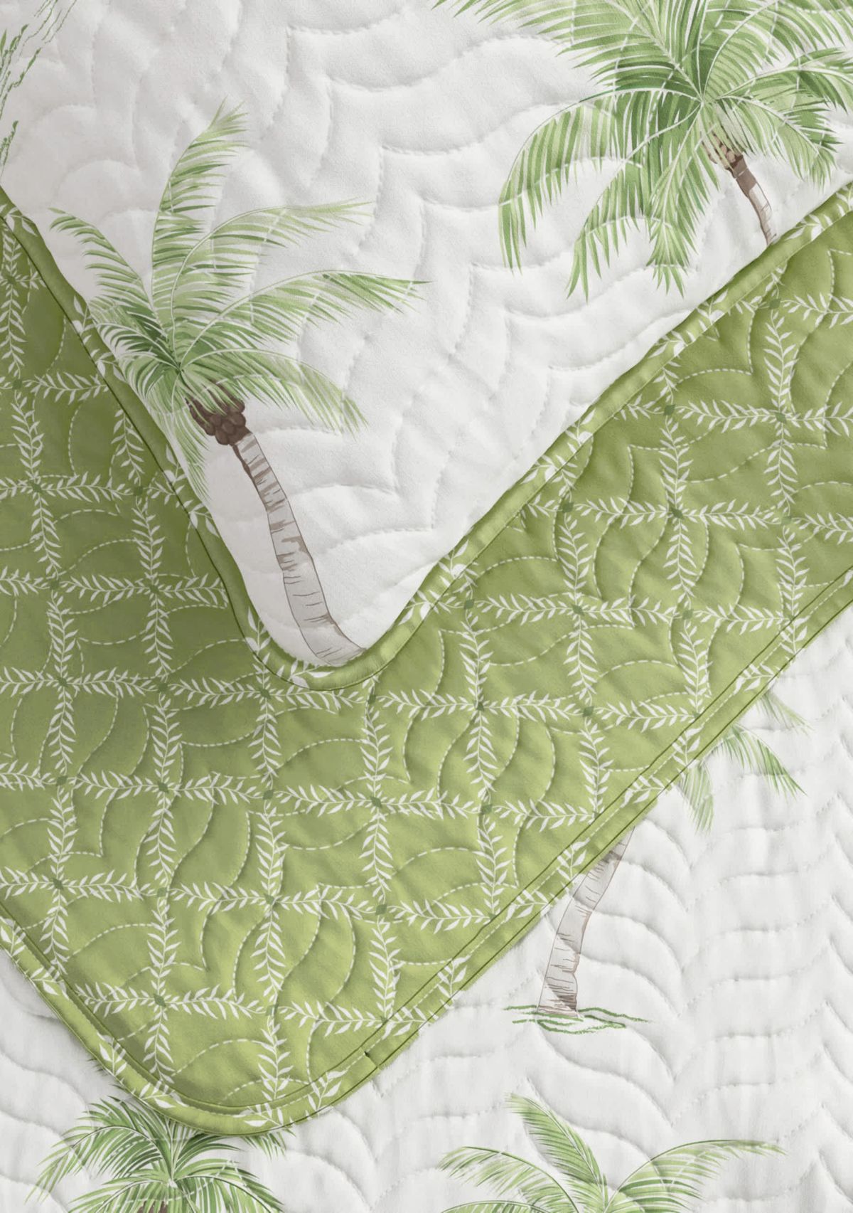 Premium Comforts Palm Tree Coastal Quilt Set | Belk