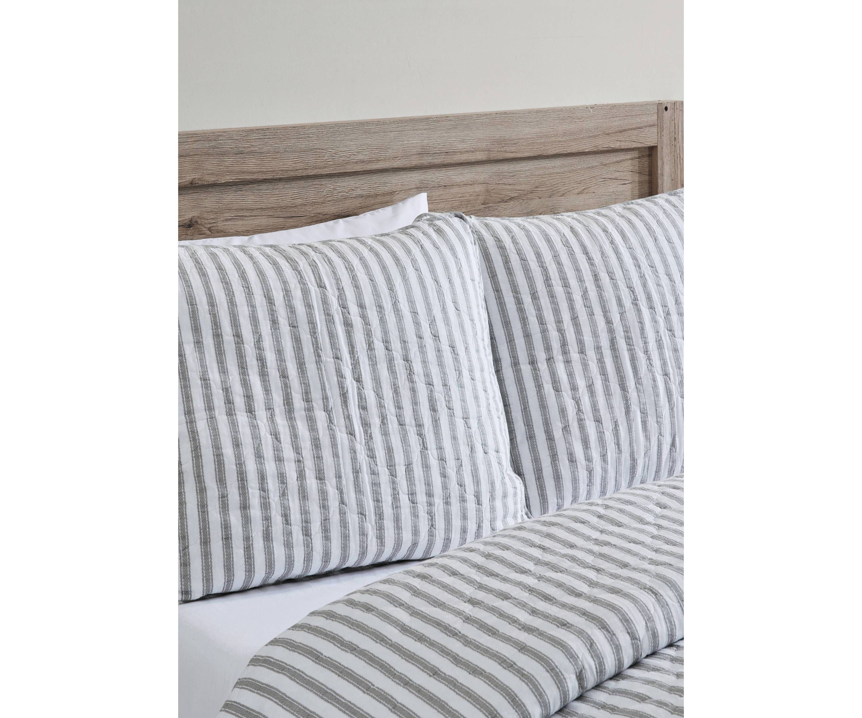 Stone Cottage Willow Way Ticking Stripe Cotton Quilt Set | Belk