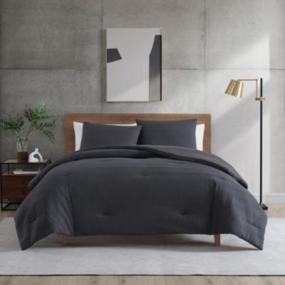 Kenneth Cole New York Crosswalk Herringbone Microfiber Duvet Cover Set ...