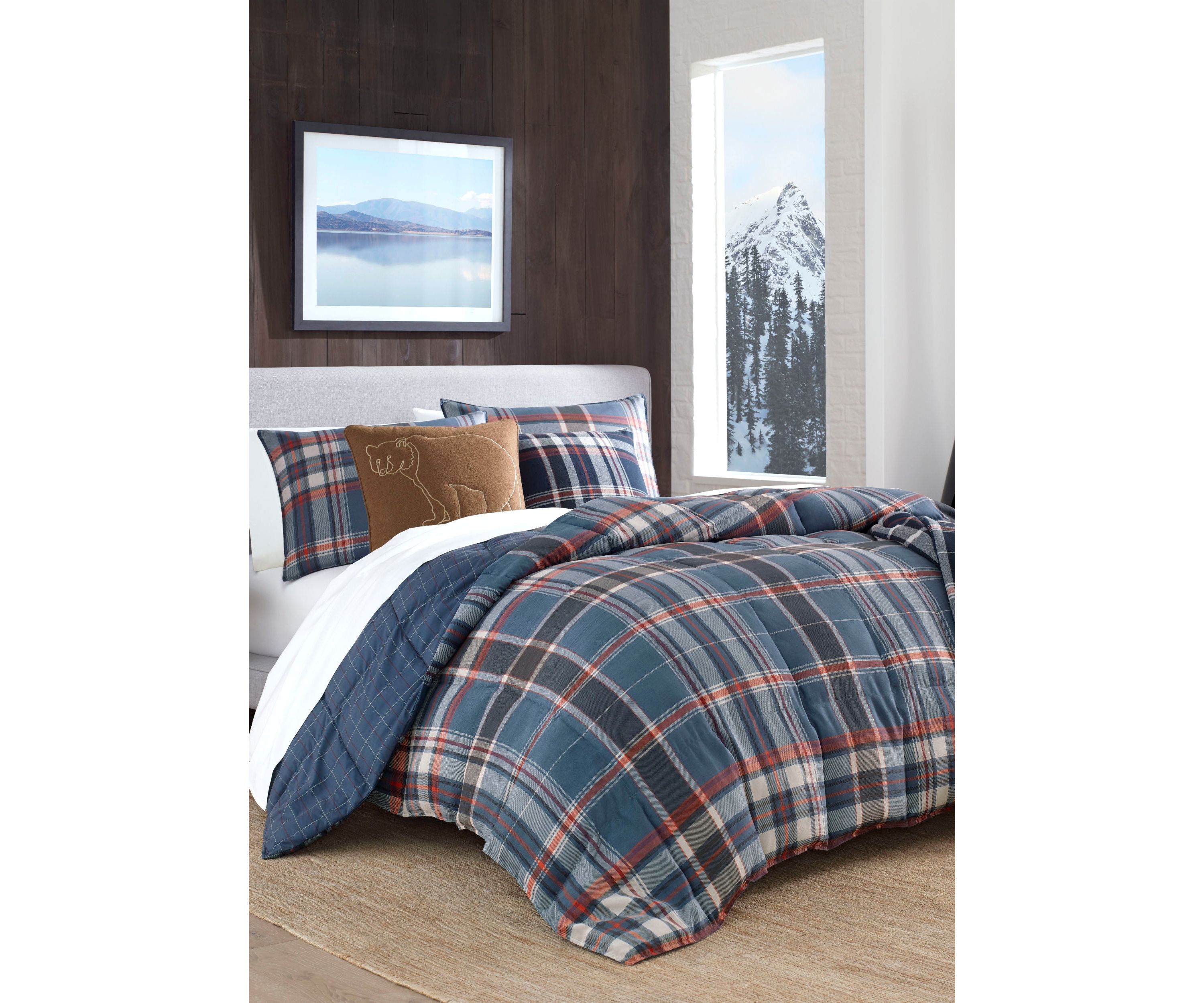 Eddie Bauer Shasta Lake Micro Suede Comforter Sham Set | Belk