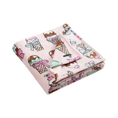 Betsey Johnson Coquette Ice Cream Microfiber Throw | Belk