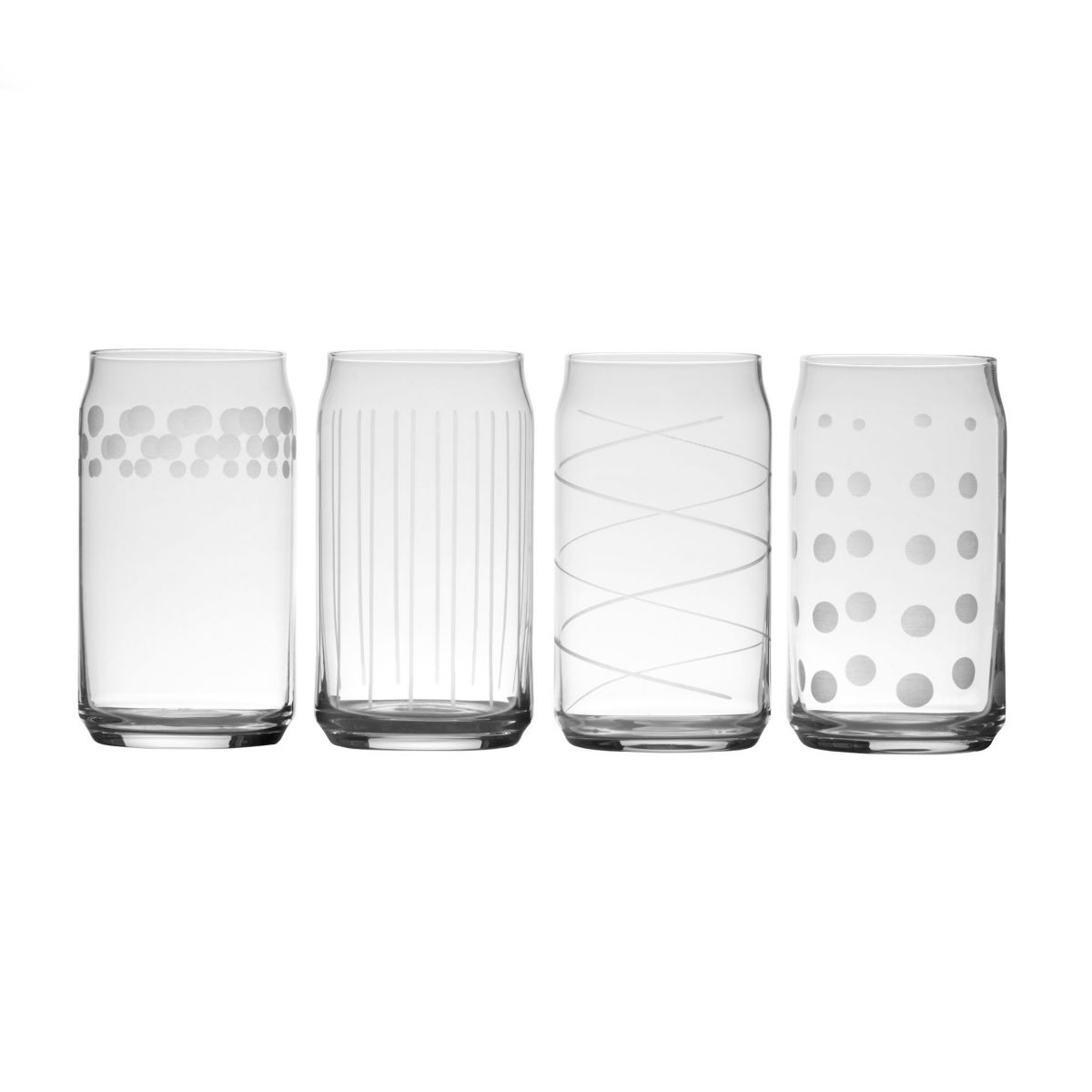 Mikasa Mikasa Cheers Beer Soda Can Shape Glass Set, 18.5-Ounce, Set Of ...