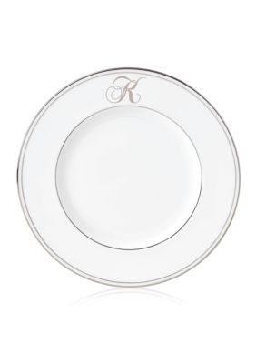 Lenox® Federal Platinum Script Monogram Accent Plate Belk