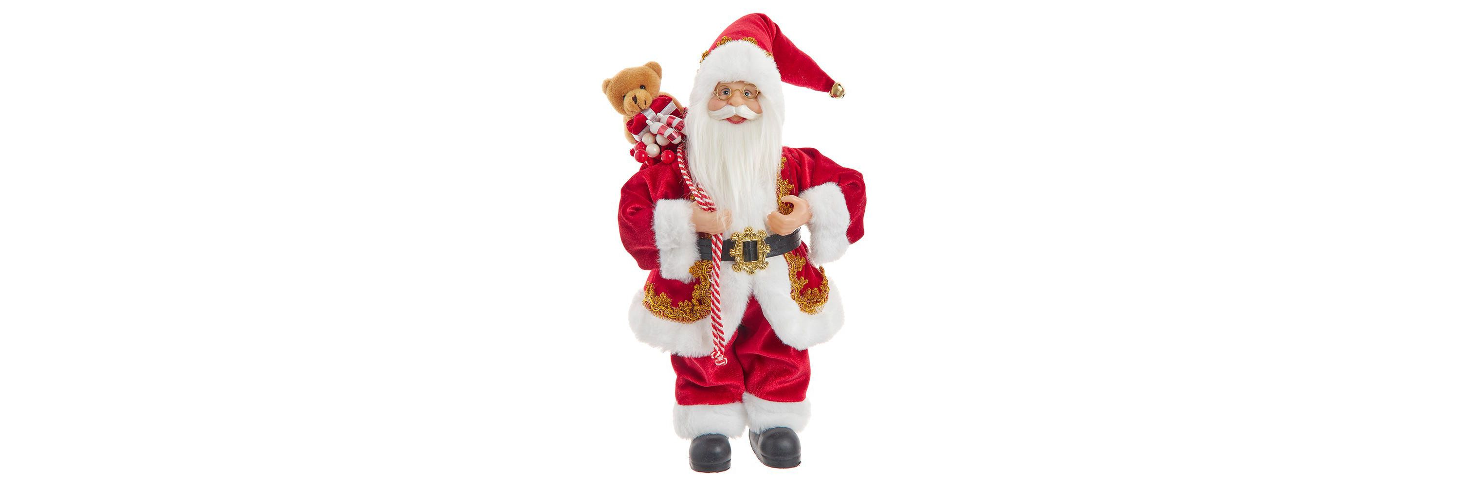 Kurt S. Adler 12-Inch Standing Christmas Santa with Sack | Belk