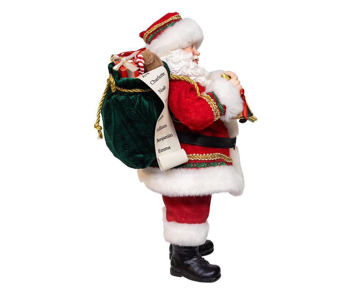 Kurt S. Adler 10.5In. Fabriché Traditional Santa with December 25th ...