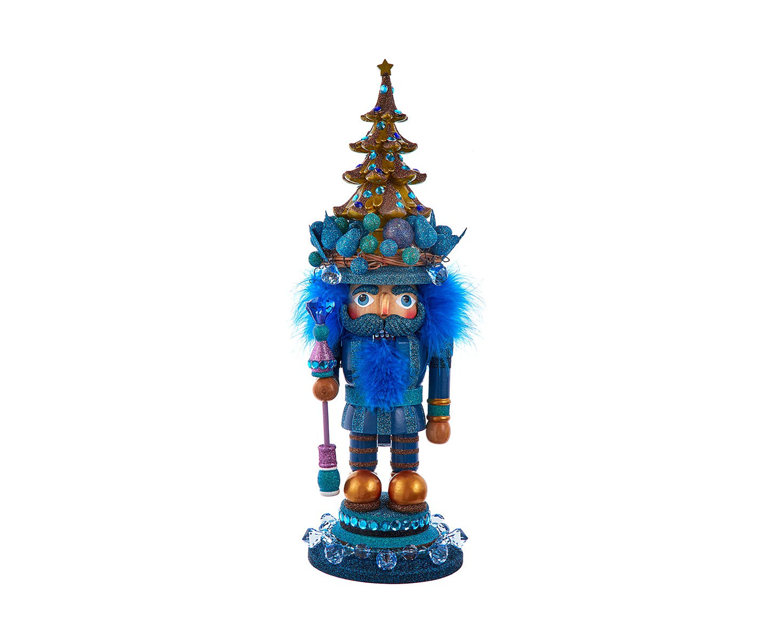 Kurt S. Adler 18-Inch Hollywood Blue with Tree Nutcracker | Belk