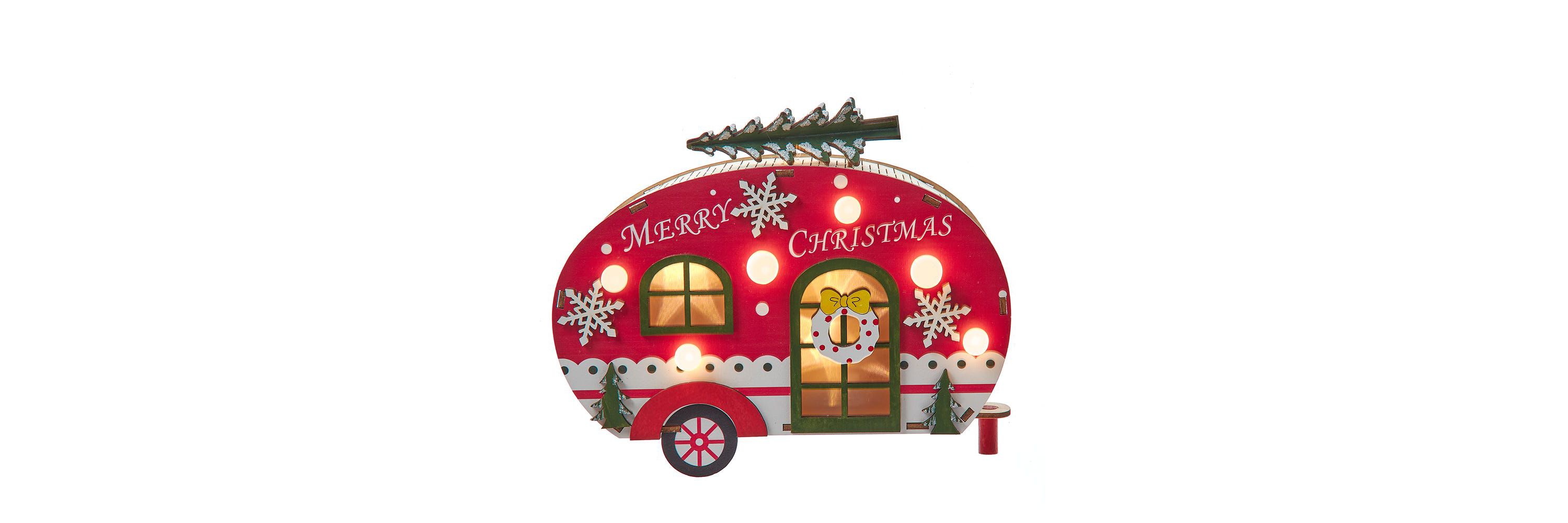 Kurt S. Adler Kurt Adler 6.69-Inch Battery Operated Wooden Lighted ...