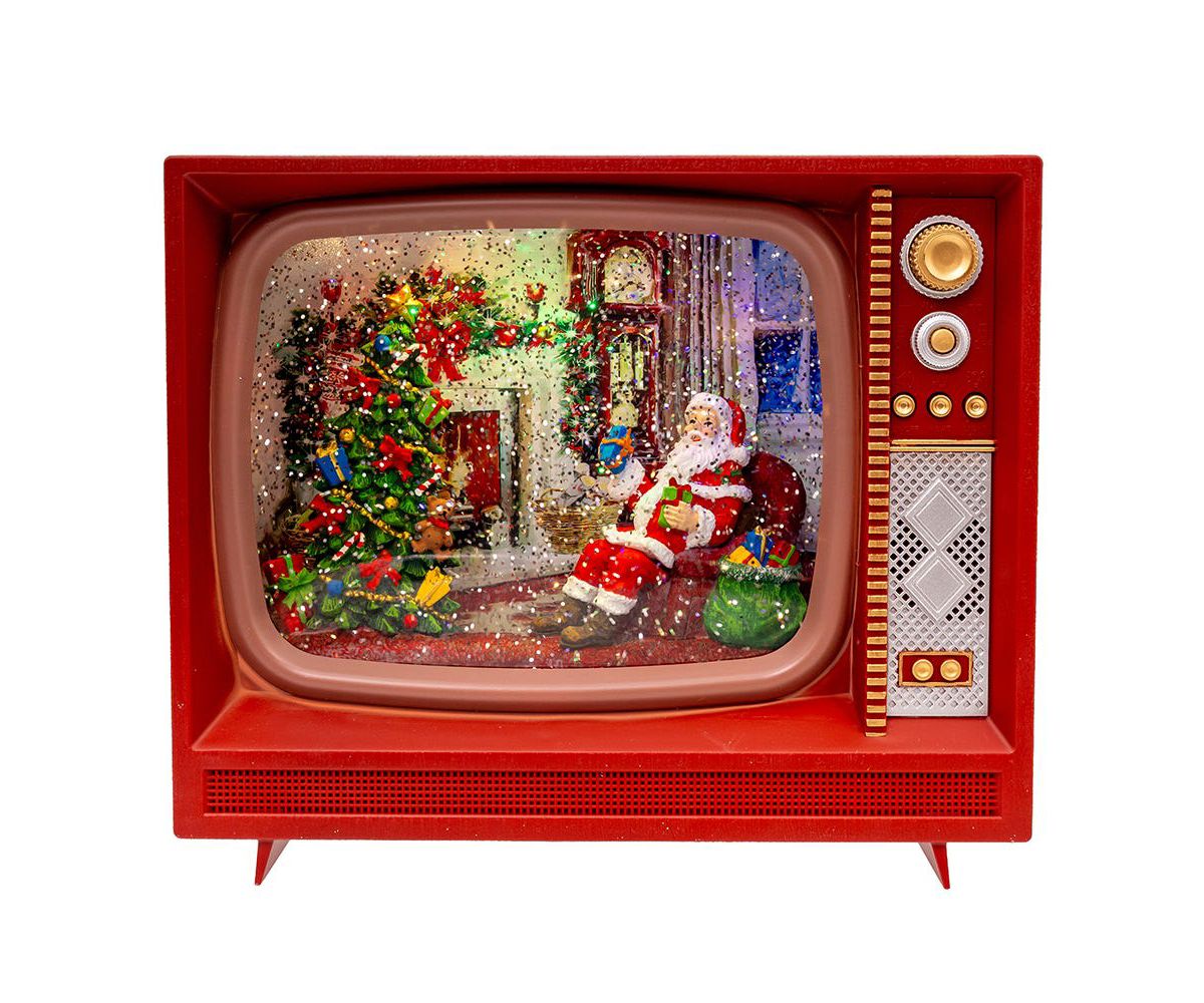 Kurt S. Adler 8.325-Inch Battery Operated USB LED Musical TV with ...