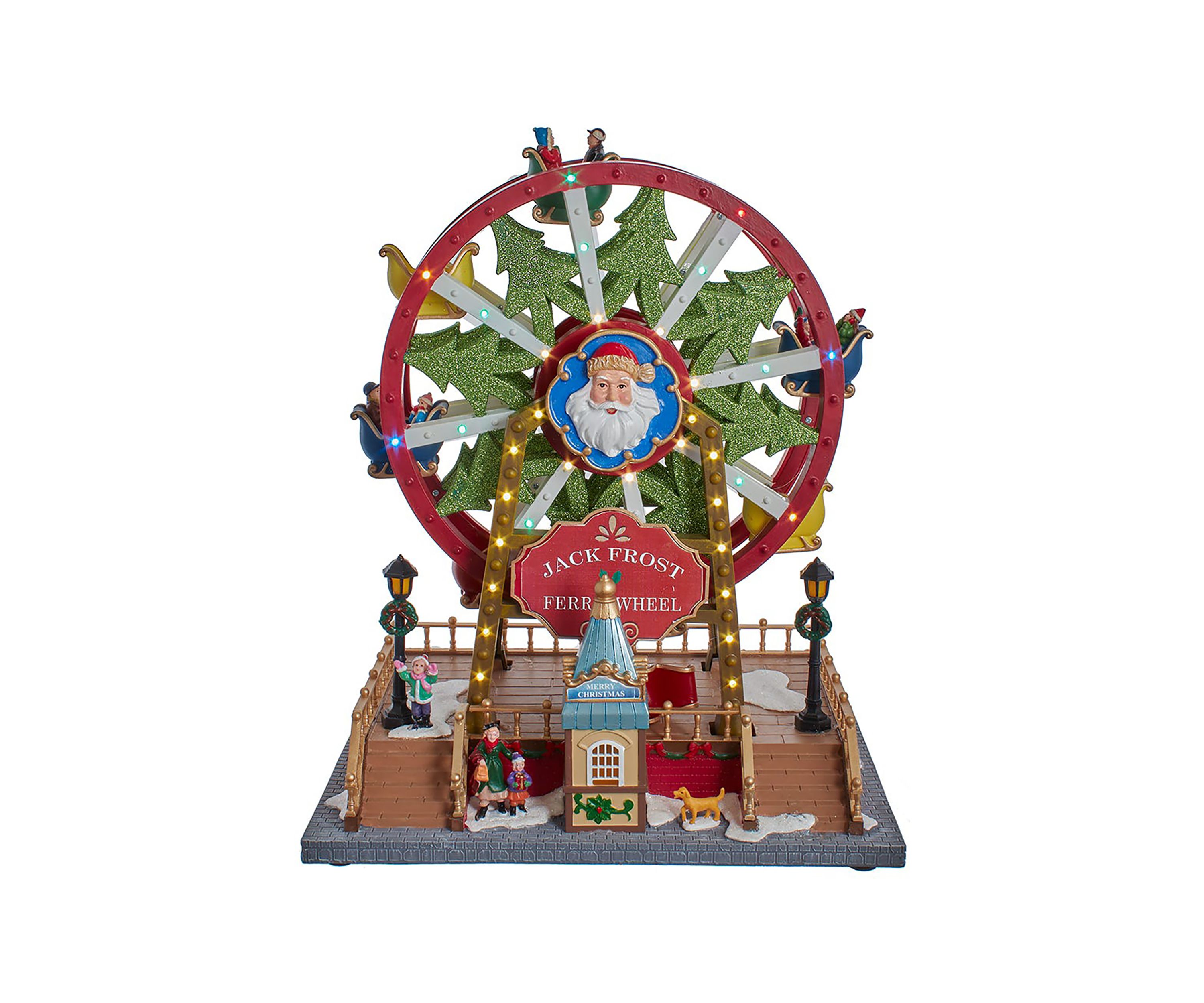 Kurt S. Adler 13-Inch Lighted Musical Christmas Ferris Wheel with ...