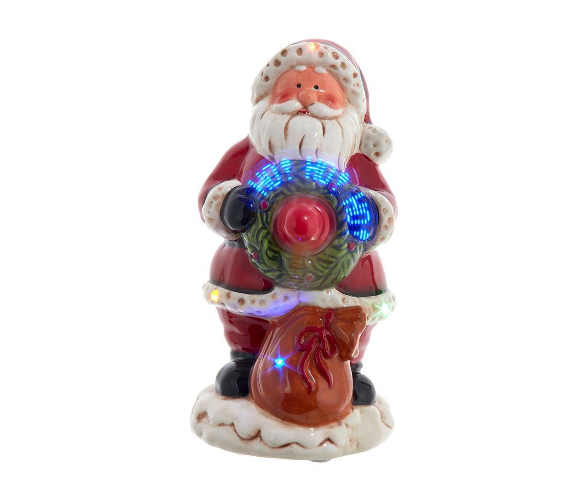 Kurt S. Adler Kurt Adler 10-Inch Battery Operated Musical Santa Table ...