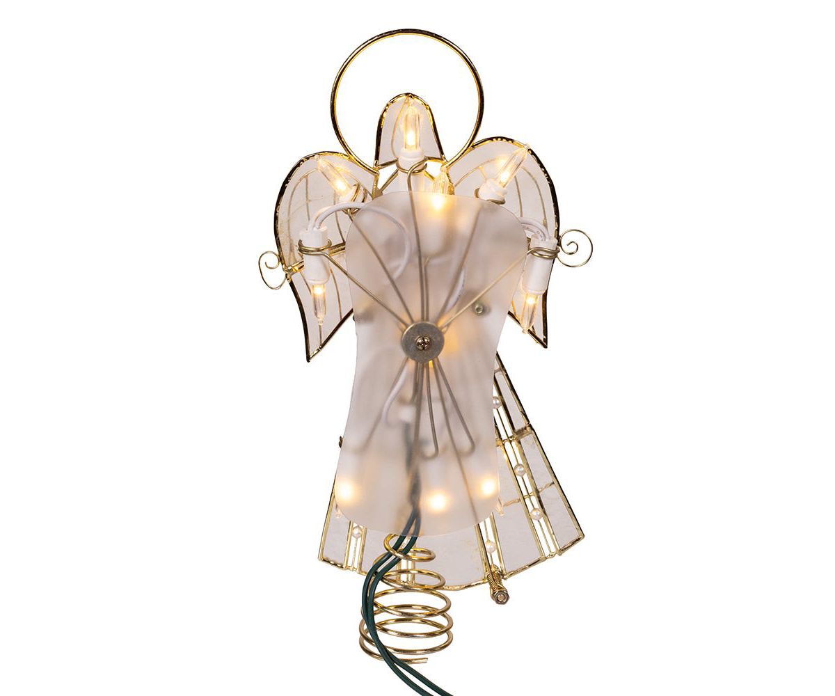 Kurt S. Adler Kurt Adler 10-Light LED Capiz Wire Angel Tree Topper | Belk