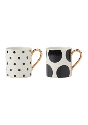 kate spade new york® On the Dot Set of 2 Mugs | Belk