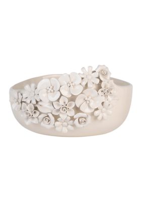 Home Essentials & Beyond White Centerpiece Flower Bowl | belk