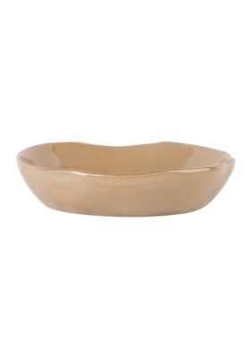 Home Essentials 9 Inch Taupe Organic Dinner Bowl | belk