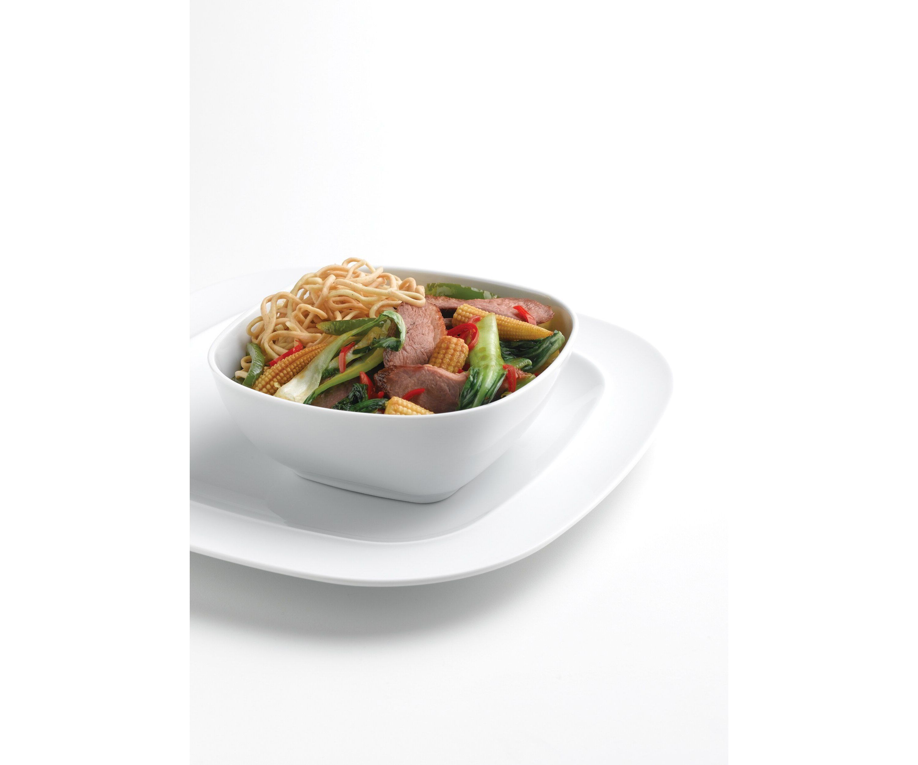 Denby White Square Dinner Plate | Belk