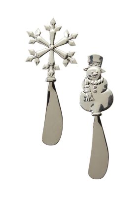 Mikasa Snowflake and Snowman Spreader Set | belk