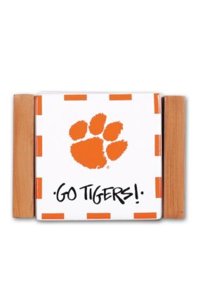 Magnolia Lane Clemson 4-Piece Coaster Set | belk