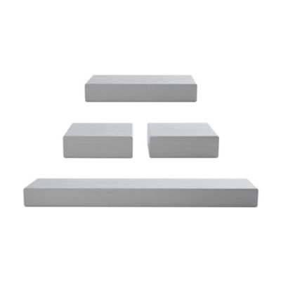 Melannco Set of 4 Chunky Shelves Gray | belk