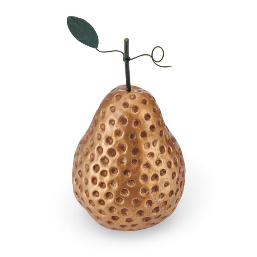 Elements 14-in Gold Resin Pear Wall Decoration | Belk