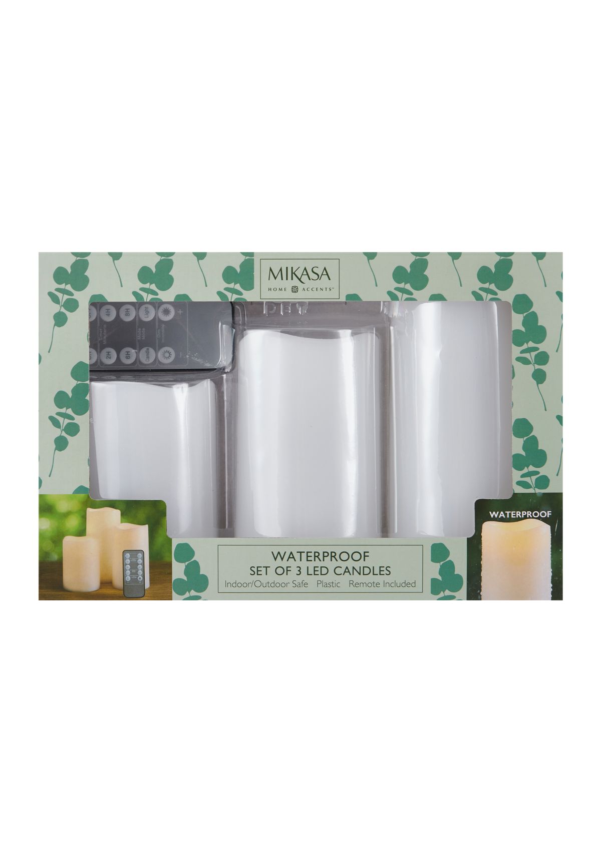 Mikasa Set of 3 Waterproof LED Candles | Belk